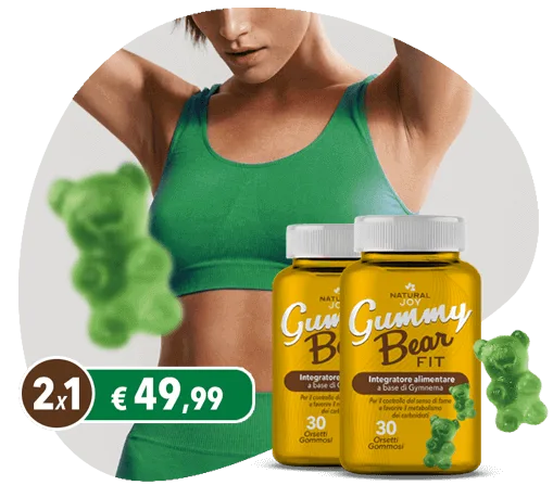 GummyBear Fit - Integratore Alimentare con Rodiola, Griffonia e Gymnema