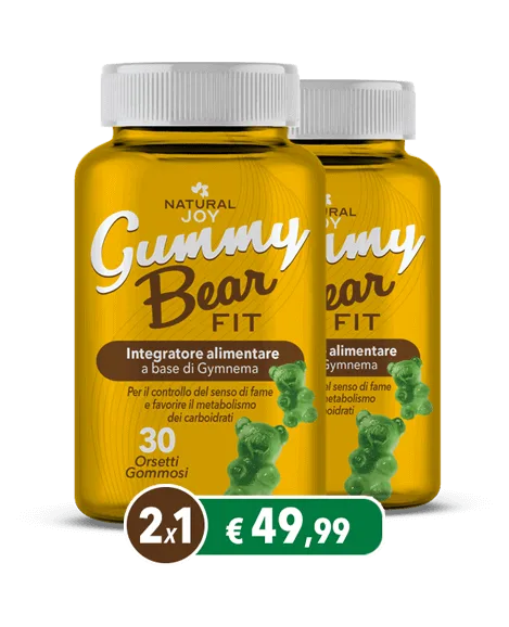 GummyBear Fit - Integratore Alimentare con Rodiola, Griffonia e Gymnema